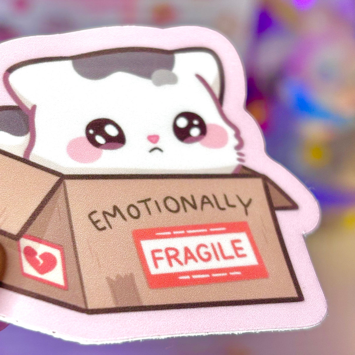 Emotionally Fragile Sticker (waterproof matte) – owloArt