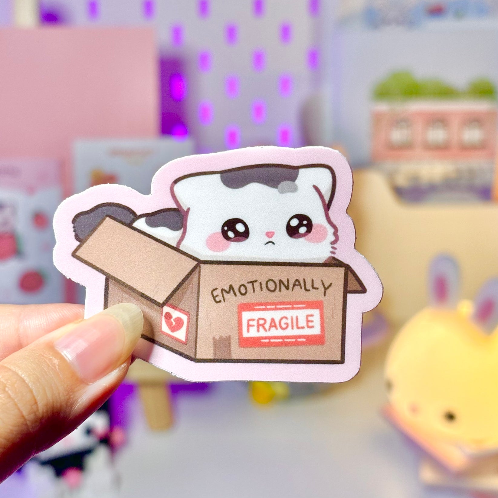 Emotionally Fragile Sticker (waterproof matte) – owloArt